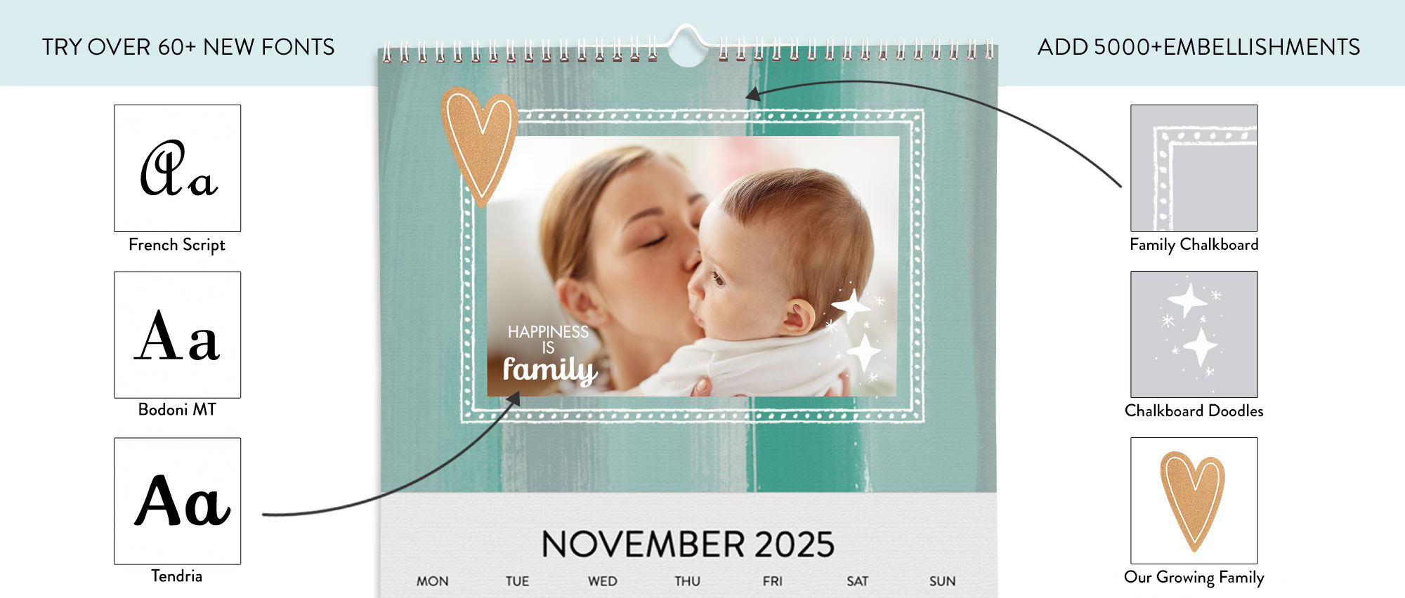 Personalised Calendars 2025 | Up to 50% OFF Photo Calendars